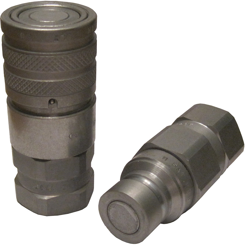 320057 1/2 Flat Face Coupler Pkg (Male and Female with 8MJ adapters ...